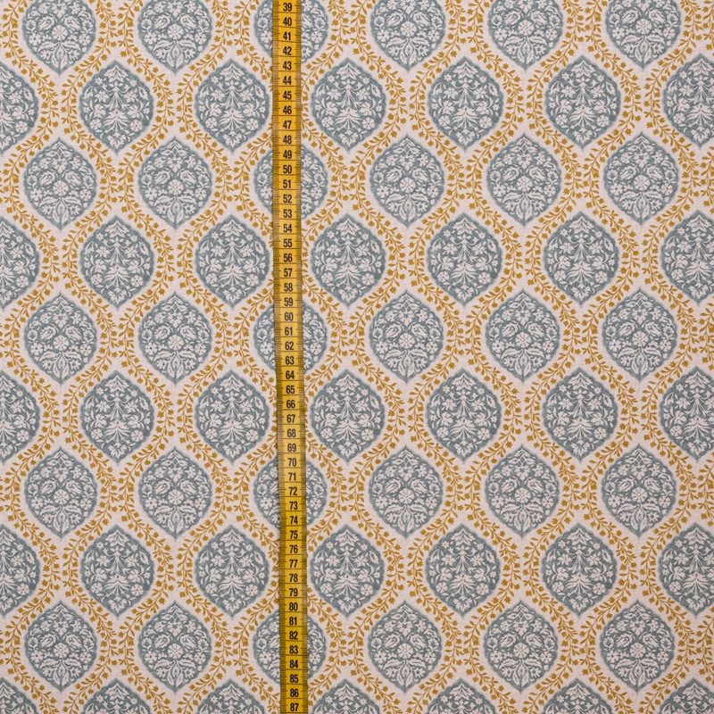 Tela Geo Block Printed Aqua – Telas La Tonelada