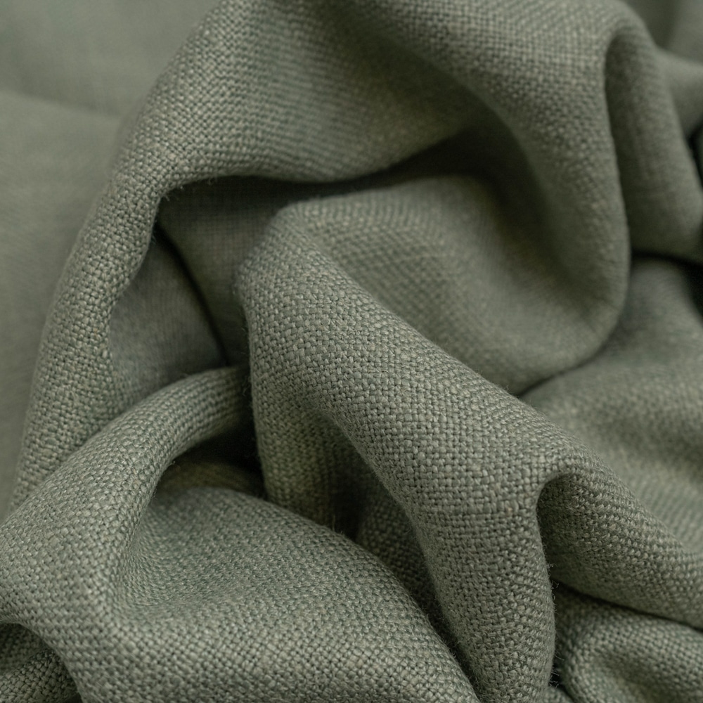 Lino Viscosa Verde – Telas La Tonelada