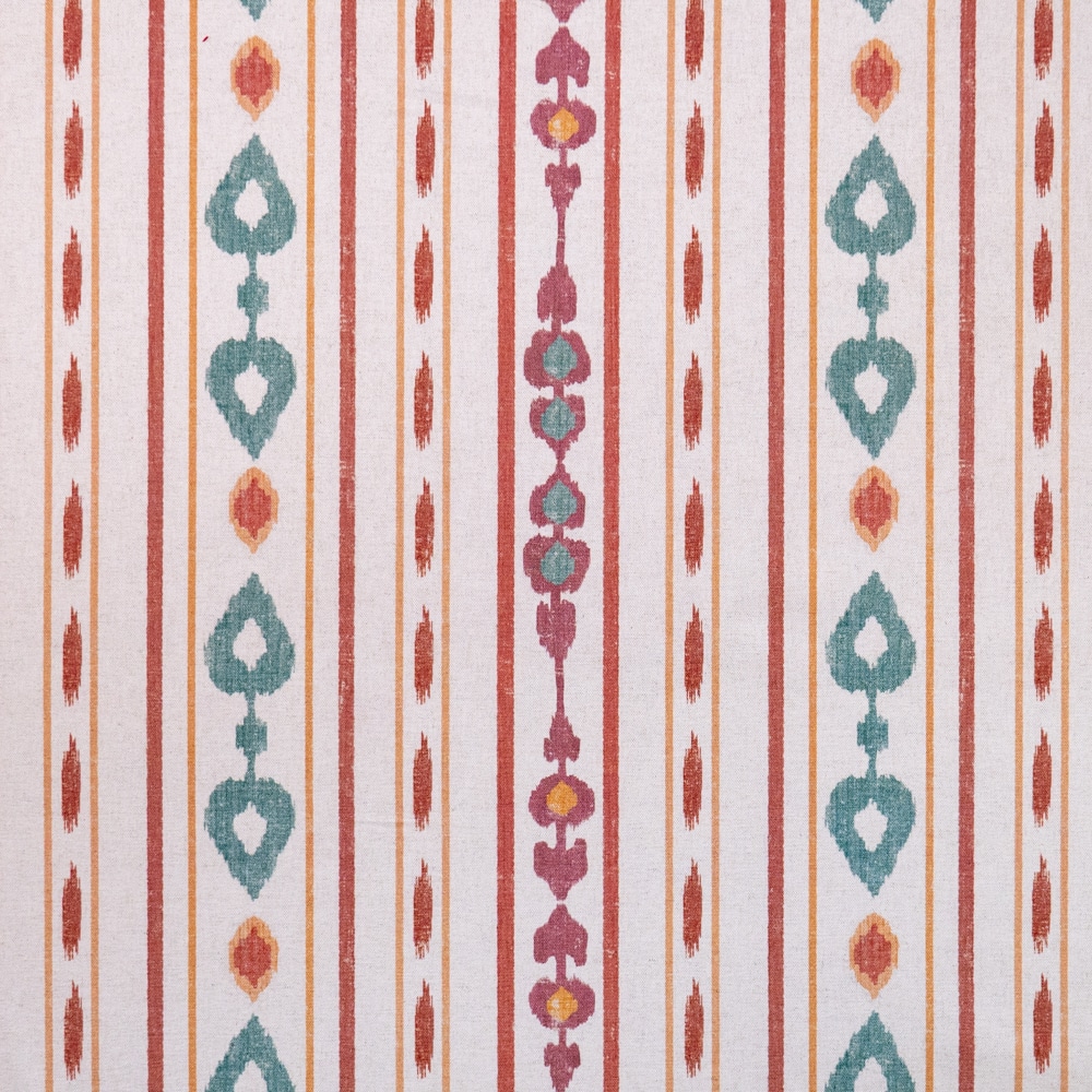 Tela Lino Coordinado Ikat Bali Teja – Telas La Tonelada